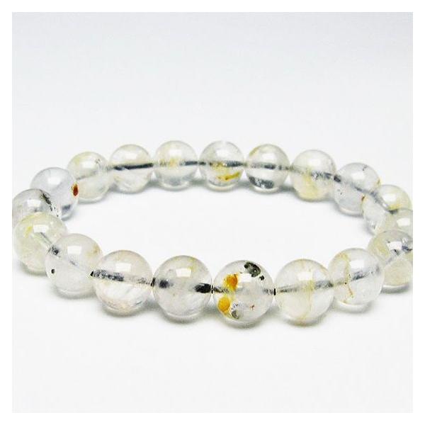 ■商品名：パイライト入り 水晶 ブレスレット  10mm  t669-652■商品ID：t669-652■商品サイズ：内周約:157mm(±5mm)粒直径約:10mm(±0.5mm)■商品重量：約 27.7g