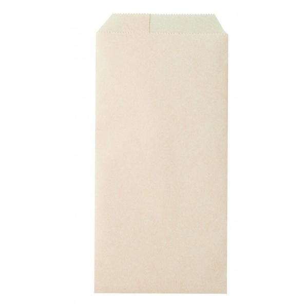 シンプルなデザインなので食品を目立たせやすくおしゃれに演出もしやすくなります。商品ロット２００枚単位のご注文となります。【仕様】○サイズ：巾100×高さ210ｍｍ　焼き鳥などの串の食品などが入るぐらいの大きさです○紙質：耐油（白茶）40ｇ/...