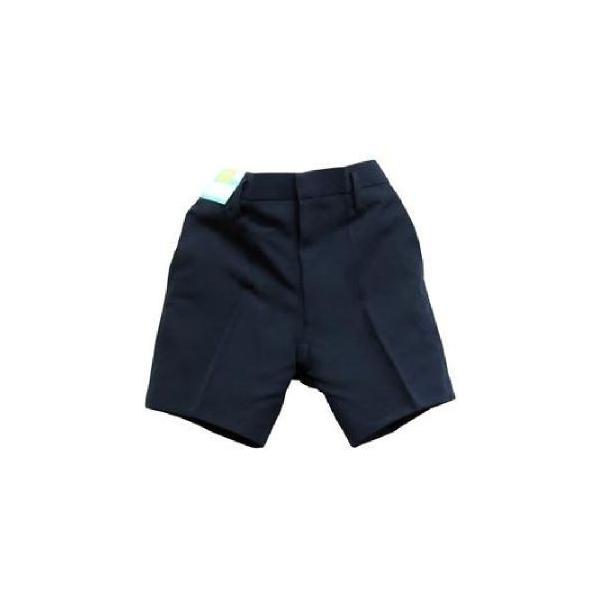 小学生制服半ズボンBB体【冬・通年着用可】紺色 ノータックは、5分丈（ハーフ丈）の小学校学生服短パンです。○BB体は、がっちり・太め体型の大きなお子様向けのサイズです。生地はポリエステル100％の耐久性があり、ハリ感がある、はっ水加工のつい...