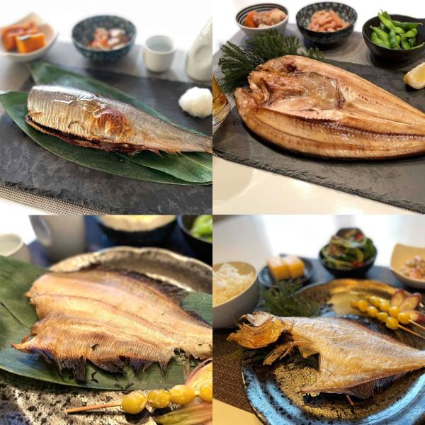 【発売日：2024年07月04日】北海道産の開ほっけ、なめたかれい、宗八かれいを冷風熟成干でふっくら仕上げた干魚を2枚ずつと、さらに秘伝の甘口糠漬の糠ニシン2本入りのセット