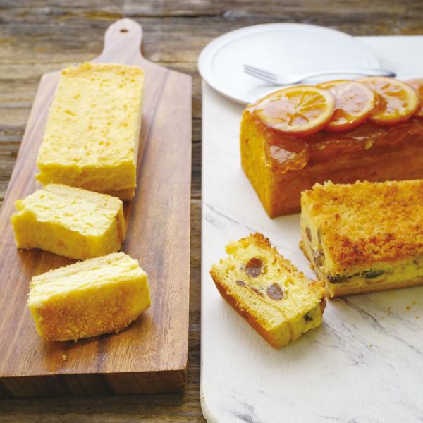 【発売日：2025年11月01日】人気のプレミアムチーズケーキ、ゴーダ・マリボー・レッドチェダー等を使用した濃厚フォルマッジ、しっとり焼き上げたオレンジケーキのセットです。