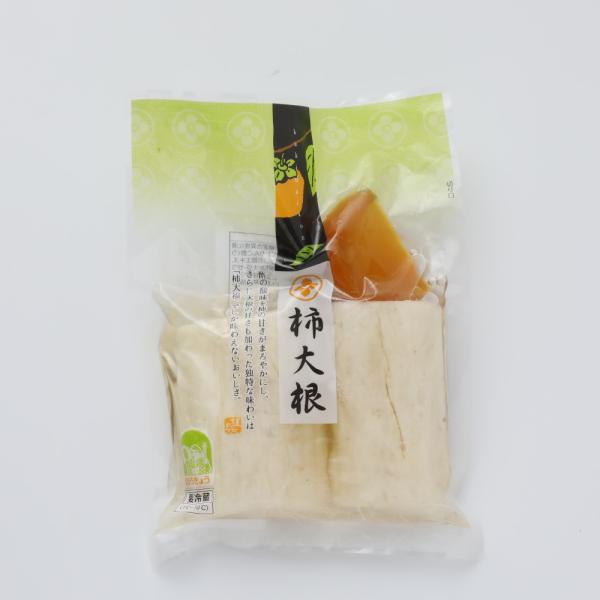 【発売日：2026年03月05日】国産の大根を庄内柿の果肉と一緒に漬け込みました。果物感覚の浅漬けになります。