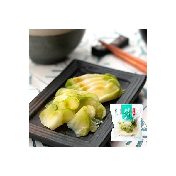 採れたてのザーサイを独自製法でザーサイ本来の色であっさりとした味に仕上げました。