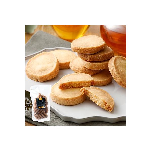 発酵バターの芳醇な香りと、サクサクほろほろとした食感をお楽しみいただけます。紅茶と合わせてどうぞ。
