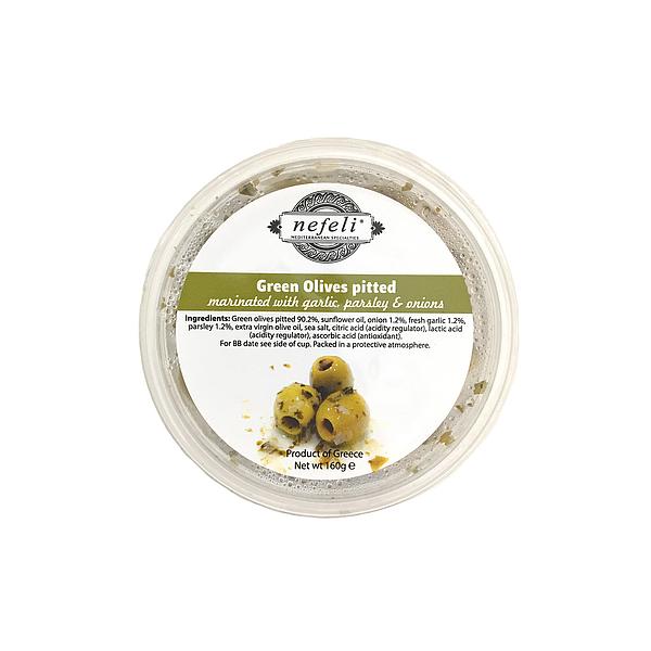 【発売日：2024年07月04日】肉厚で香り豊かなギリシャ北東のハルキディキ種のオリーブを手摘みで収穫しました。オニオンとパセリを加えた味わい豊かな組み合わせです。