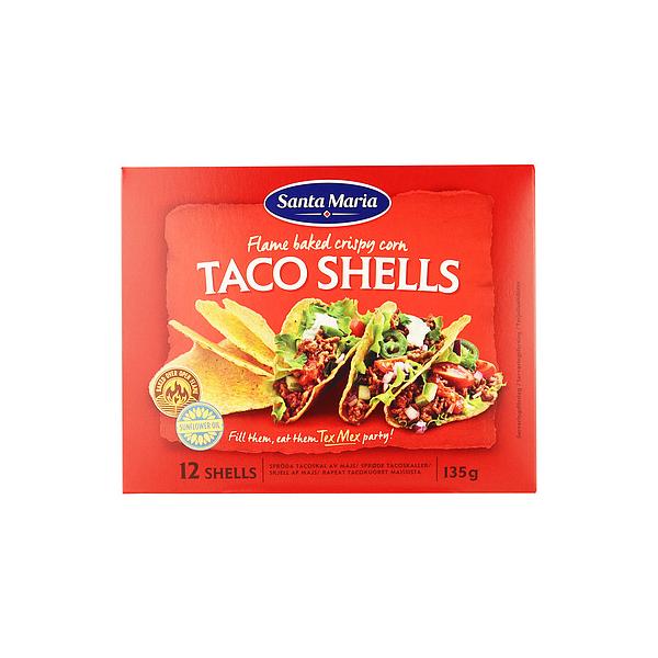 【発売日：2026年03月05日】コーンをU字型に揚げたタコス用ハードシェル。オーブンや電子レンジで温めると、香ばしい香りとクリスピーな食感をお楽しみいただけます。