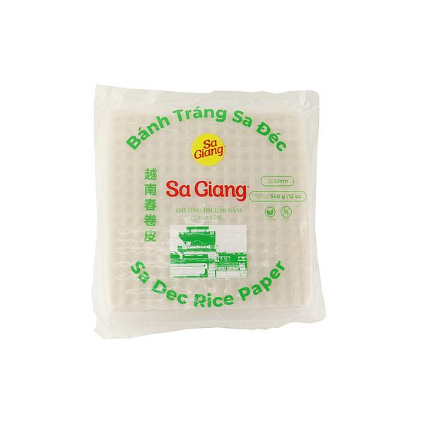 四角形タイプのライスペーパーです。生春巻きとしてお好みの具を巻いてお召し上がりください。1袋当たり約34枚入り。