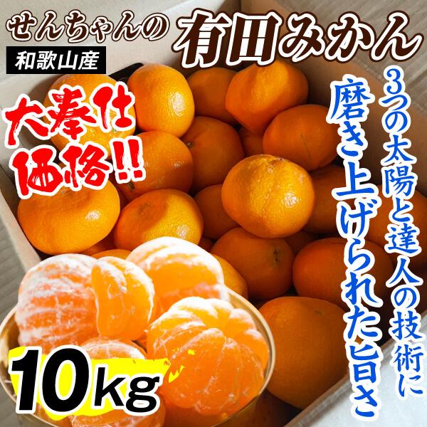●商品情報：和歌山県有田郡で作られる「有田みかん」は、抜群の評価と知名度を誇ります。みかん名産地の温暖な気候により、コク深くまろやかに熟したブランドみかんをご賞味ください。●産地：和歌山県有田●規格・サイズ：S〜3L●入数の目安：-●配送形...