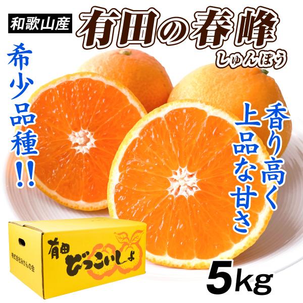 ●商品情報：和歌山・有田の温暖な気候で育った、春限定の柑橘「春峰（しゅんぽう）」。清見と水晶文旦を掛け合わせて誕生した品種で、爽やかな甘さと上品な香り、そしてみずみずしい果汁が特徴です。ひと口頬張れば、春らしいやさしい甘みが口いっぱいに広が...