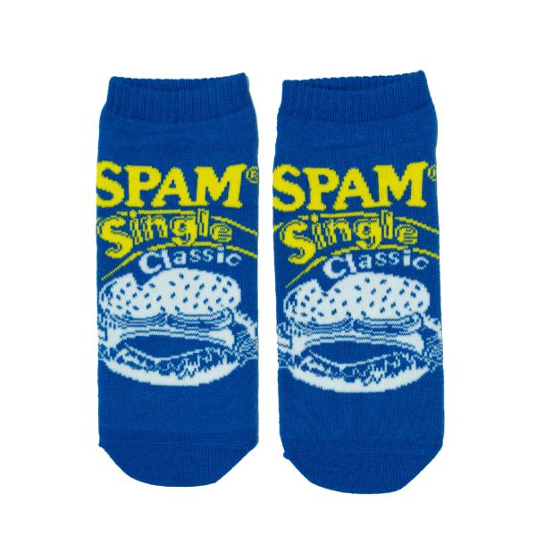 「SPAM OKINAWA アンクル ソックス 」は、沖縄ならではのユニークなデザインが特徴のアンクルソックスです。足背部分には、白色で描かれたバーガーの絵がプリントされており、バーガーの上には「SingleClassic」の文字と、さらに...