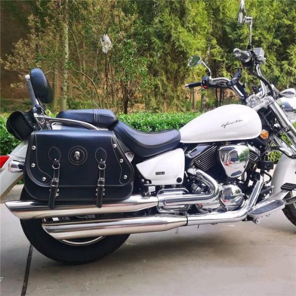 【発売日：2026年02月20日】バイク用 アメリカン サイドバッグ 大容量収納 高品質 ツールバッグ 旅行 ツーリング レザーバッグ 防水 革 2個セット 【商品内容】商品の名称：バイクサイドバッグ材質：PUレザーサイズ：44cm35cm...