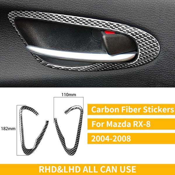 【発売日：2026年02月20日】商品説明状態未使用適合車種：マツダ RX8 SE3P JM1FE 2004-2008材質~特徴カーボンステッカー高品質5層コーティング仕上げになります。柔軟性があり曲面等でも貼りやすいです。裏面に3M両面テ...