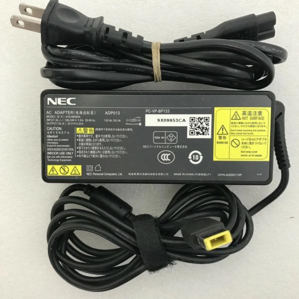 NEC製 AC ADAPTER　ADP013Model：それぞれ入力：100-240V 〜1.8A　50-60Hz出力：20V~3.25A商品状態：中古品動作確認：済み(汎用品)電源ケーブルはついております。状態中古品ですので使用感が御座い...