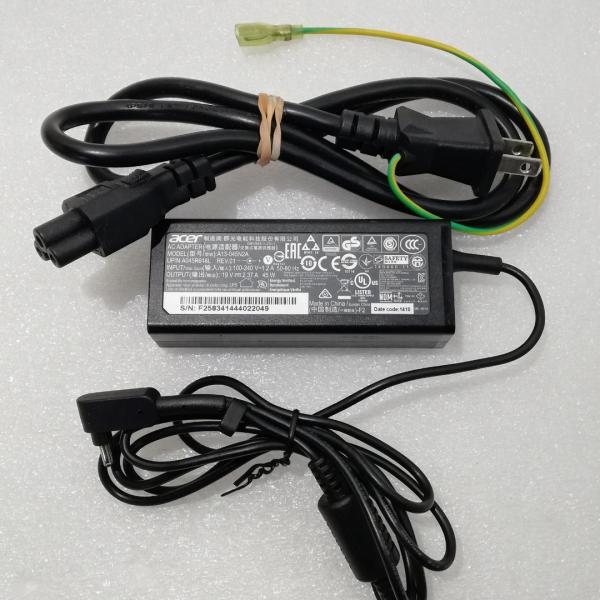 acer AC ADAPTERModel：A13-045N2A入力：100-240V -1.2A 50-60Hz出力：19V~2.37A　45Wコネクタ：外径約3.0mm 内径約1.0mm商品状態：中古動作確認済み(汎用品)電源ケーブルはつ...