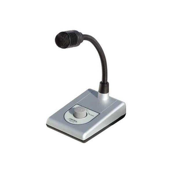 お取り寄せ◆卓上型のマイクロホンです。ハンズフリーで放送が出来ますので、呼出用、案内用、会議用に好適です。◆地球に優しい環境対応製品です。・インピーダンス：600Ω不平衡・マイク感度：-52dB　±3dB・周波数特性：80Hz〜12kHz・...