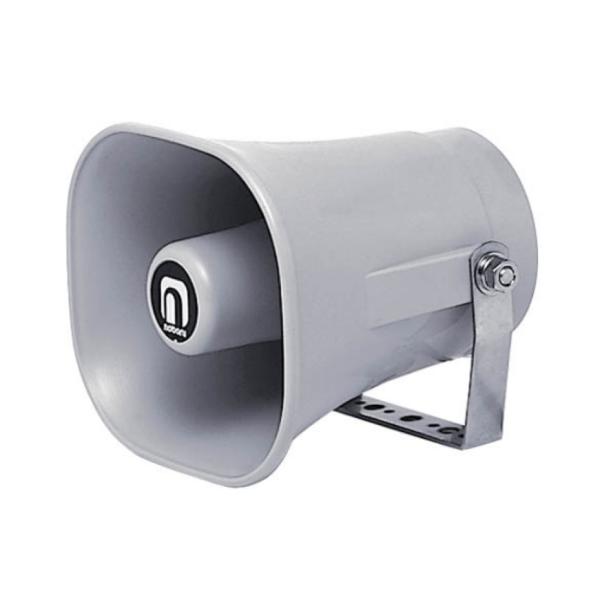 定格入力：5Wインピーダンス：8Ω寸法：口径154×140mm／全長155mm質量：約0.8kg材質：ホーン部 ASA耐熱樹脂製色調：グレーネジ類・取付金具：ステンレス製