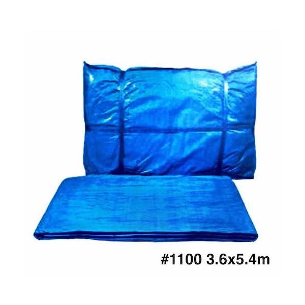 ブルーシート 防水 3.6m x 5.4m 1枚 軽量 #1100 敷物 台風対策 花見 養生 レジャー アウトドア 雨よけ 運動会 家庭菜園 DIY作業 工具 大工 現場野積の時のカバーや雨風から商品や建物を守る