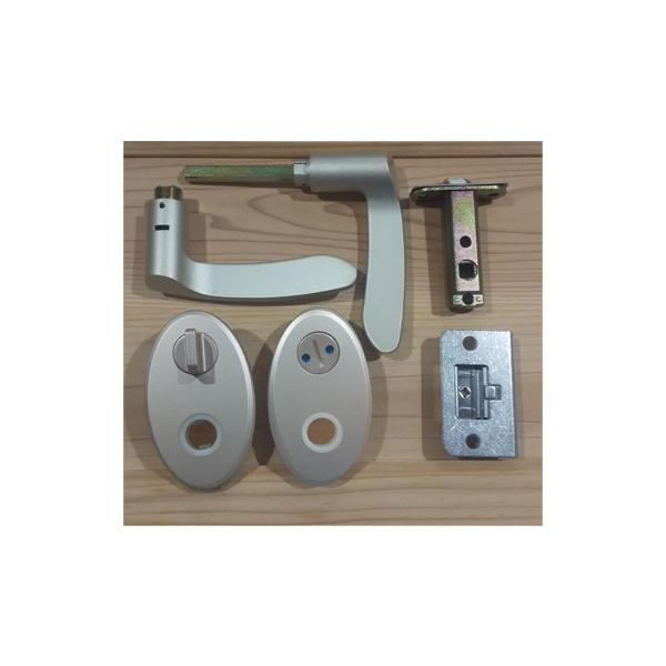 レバーハンドル(表示錠)  ムラコシ精工　ＮＯＥＭＡ　ＤＬ52-CY3-シルバー　　室内用レバーハンドル　シルバー色　対応扉厚33〜40　 バックセット51