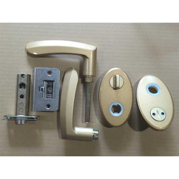 レバーハンドル(表示錠)セット品　  ムラコシ精工　ＮＯＥＭＡ　ＤＬ52-CY3-　　室内用レバーハンドル　ゴールド色　対応扉厚33〜40　 バックセット51加工図（取り付け穴確認）写真参照