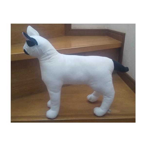 20220818sネコトルソー（中子型）白黒色 1145ネコ トルソー（黒点　白ネコ）外寸　13*W28(46)*H24(32)中子猫型材料　布と綿 ミシンにて製作新型紙での製作品