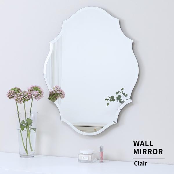 ■商品名Clair（クレール）オーバルミラー■サイズ幅56cm 高さ71cm 奥行1.5cm■重量4.5kg■素材3mm厚ミラー■仕様1.5cm面取り加工タテ掛け・ヨコ掛け、両方お使いいただけます。■付属品すぐに取り付けられるフック付き！当...