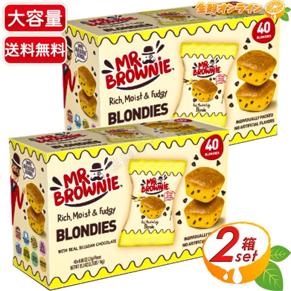 商品名： ミスターブラウニー ブロンディーズ ブラウニーMr. Brownie Blondies Brownie名称： 洋菓子内容量(1箱)： 1000g (25g X 40個)保存方法： 直射日光や高温多湿を避け、常温で保存してください。...