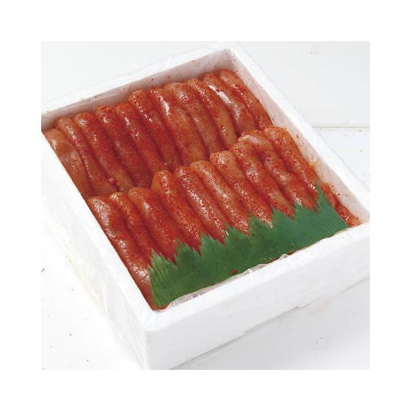 【発売日：2020年12月14日】・商品名　辛子明太子（1本物）・加工地　北海道　釧路市・内容量　1.0kg・原材料　すけそうだら卵巣(アメリカまたはロシア産)、食塩、発行調味料、　　　　　唐辛子/ソルビット、調味料(アミノ酸等)、酒精、酸...