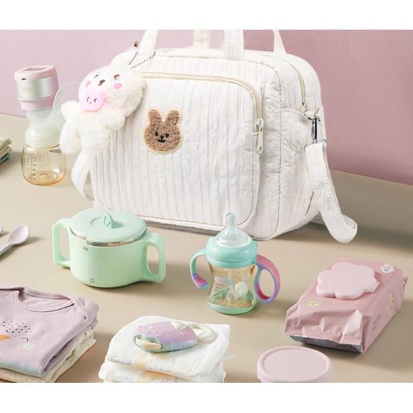 【優秀ポーチ】「こんなおむつポーチが欲しい」パパママへアンケートを取った結果から生まれたおむつポーチです1．おしりふき、用品がサッと取り出せる2．大容量＆仕切りポケット付き3．ベビーカー、バッグインバッグ、ショルダーなど、多用途な持ち運びが...