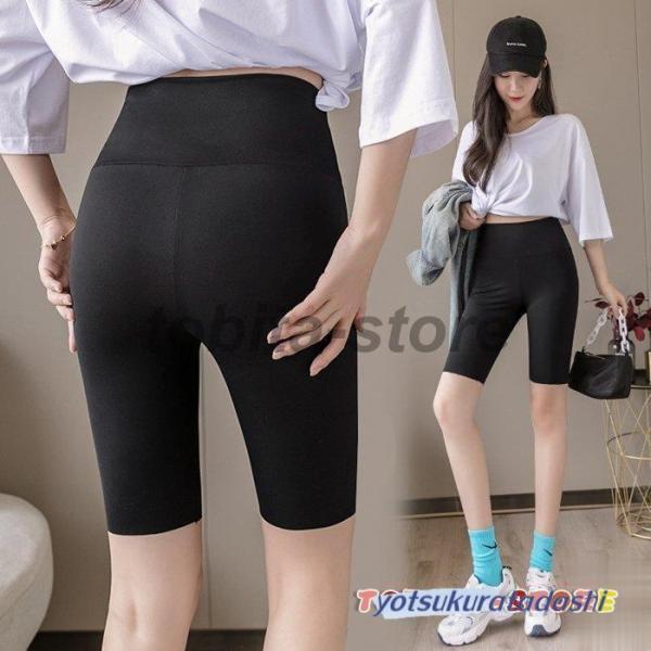 レギンス レディース ハーフパンツ スポーツ ヨガ 春 夏 5分丈 ボトムス スパッツ ショート 運動 ストレッチ 伸びる 伸縮【カラー】ブラック【サイズ】L総丈：50cm　お勧め体重：40-62.5kg　【素 材】ポリウレタン【ご注意】※...