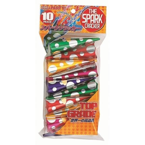 2袋限定にて特価です。パーティーに必須アイテムクラッカー・スパーククラッカー10個入5色紙テープタイプです。鳴らす時、手に持ちやすいスリムボディ。テープが本体から離れて飛んでいきます。 ご卒業、ご入学、謝恩会や、開店、ご成人祝、ご栄転など色...