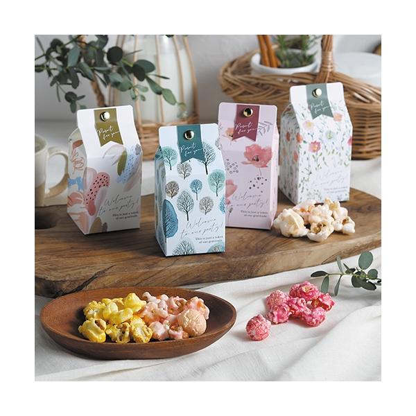 喜ばれるスウィーツのプチギフト・ミルキーパック（ポップコーン）1袋ポップコーン8g入り1個です。スイートハニー・白桃・ラズベリー＆リッチミルク・ストロベリーミルクの4種類のいずれか1種類入りです。パッケージ（ポップコーンの味）は4種類アソー...