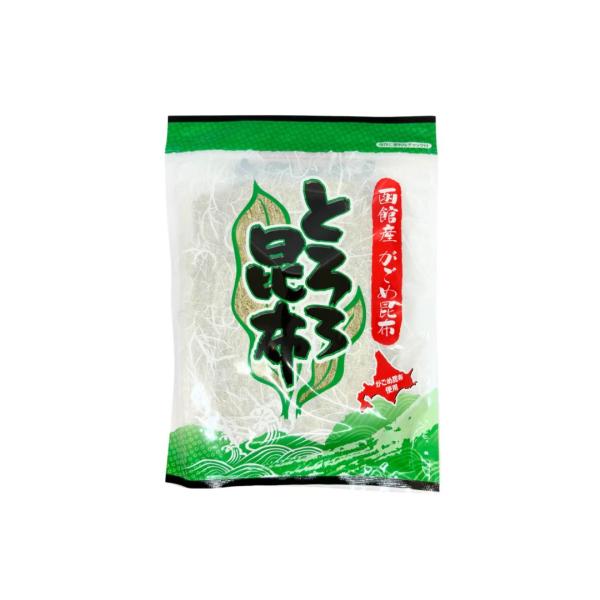 北海道・函館産の希少ながごめ昆布を100％使用した、風味豊かで極上のとろろ昆布です。がごめ昆布は、一般的な昆布に比べて「粘り」が非常に強く、とろみとコクが格別。お湯を注ぐだけで、とろ〜りとしたとろみが現れ、のどごしもなめらかでやみつきになり...