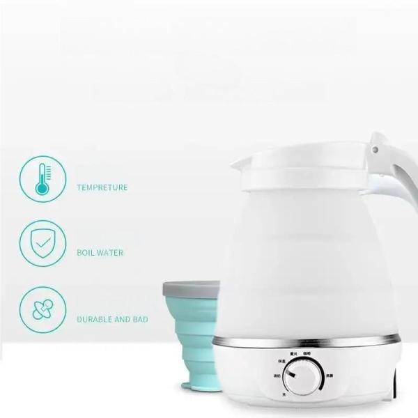 ■特徴・折りたたむと約3分の2のサイズになりコンパクト・自動で約60?65度に保てるKEEP WARMモードと　85℃以下で再加熱されるBOILモードのダブル・スイッチ切替で100?240Vの電圧に対応、海外でも使える・容量0.6Lで1?2...