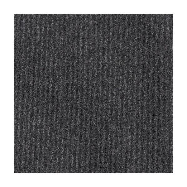 事務所・オフィス・住宅リフォーム・DIYに利用できるタイルカーペット。商品サイズ(約)：50×50×厚さ0.55cm入数：1ケース20枚カラー：ブラックパイル長：約3mm全厚：約5.5mm機能：防炎加工、静電加工材質：ポリプロピレン100%...