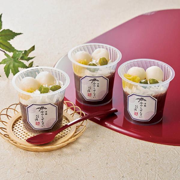 京料理「たん熊北店」監修。十勝産の小豆を使用したあんに、栗餡やホイップクリームを盛りつけた冷やしぜんざいです。セット内容：110g×5サイズ：縦163×横234×高さ75mm食品アレルギー特定原材料使用：乳,大豆賞味期限：出荷後30日各種条...