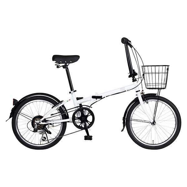 普段使いに最適な20インチのフォールディングバイク。フロントバスケット、リング錠、前後フェンダー、チェーンガード等、必要な装備が充実。外装6段変速と、クッション性の高いテリーサドルの採用で、乗り心地抜群。折りたたみサイズ(約)：850×48...