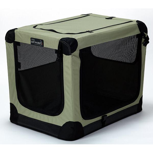 折りたたんで持ち運び可能な布製ペットケージ。フレンチブルドッグ、ビーグル、パグ、シェットランド・シープドック、コッカースパニエルなどに最適コンパクトで簡単に組み立てや折りたたみが可能。取っ手付きで持ち運びに便利。防水加工を施した底面だからア...