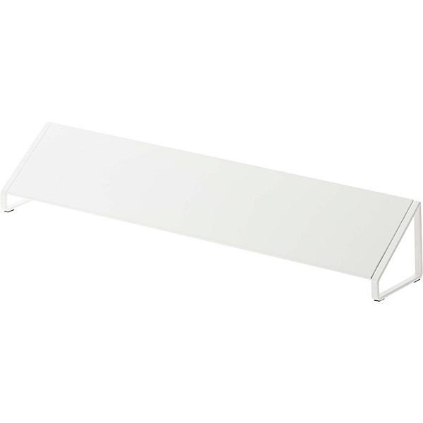 グリル排気口に置くだけ！飛び散る油や調理汚れをしっかりガード。伸縮可能なので排気口の長さに合わせて調整できます。グリル使用時は倒すだけ。商品サイズ（約）：W45〜82×D8×H7.5cm重量（約）：850gカラー：WH材質：本体/スチール（...