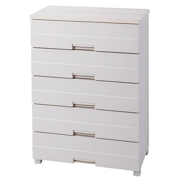 使いやすさと安心感を追及したチェストです。インテリアと調和するナチュラルスタイリッシュなやさしいカラー。パネル表面は斜め段差のステップ付きで、明るくスッキリしたデザイン。木天板には10kgまで小物などを置くことができます。引出しは安全ロック...