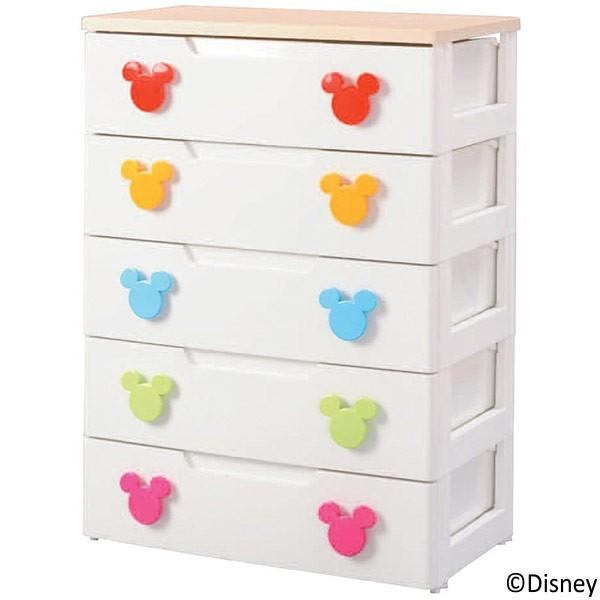 取っ手の形がミッキーになった木天板付きチェストです。カラフルながらもシンプルなデザイン。天板は、空気中のホルムアルデヒド放出量を抑えるF☆☆(E1)相当の低ホルムアルデヒド素材を使用しています。引き出しにはスライドレールを使用しているので開...
