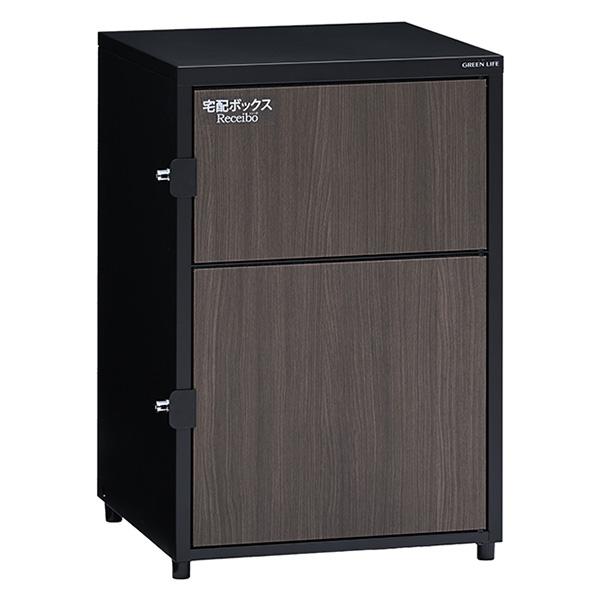 宅配物を二回受け取れる、二段宅配ボックス！木目調のオシャレなデザイン！押すだけで簡単施錠上下段で、流通している箱のほとんどを受け取れる！お客様組立品商品サイズ(約)：幅45.2×奥行45.4×高さ68cm(取っ手含む)重量(約)：9.1kg...