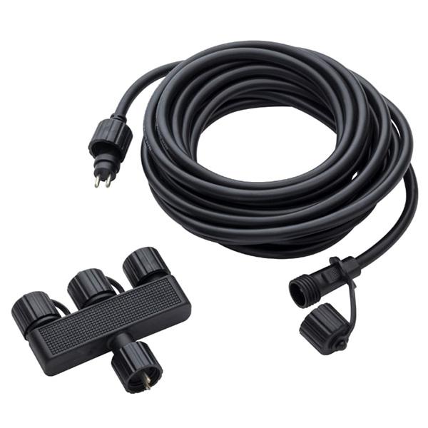 誰でも簡単に我が家をオシャレにライトアップ「ひかりノベーション」シリーズ。プロみたいなライトアップが簡単にDIYできる、ひかりノベーションシリーズ専用3分岐コネクター＆延長コードです。商品サイズ(約)：延長コード5m分岐コネクター(約)：幅...