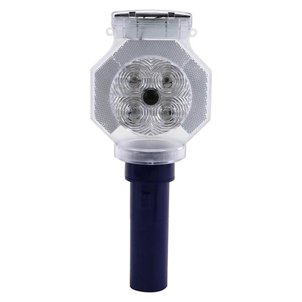 LEDの光により、イノシシ・シカ等の警戒心を刺激し、田畑の農作物被害を軽減できます。電池不要のソーラータイプです。夜間は自動で点灯し、昼間は自動で消灯します。光源は超高輝度発光ダイオード青4個・赤4個使用しています。結束バンド等で簡単設置。...