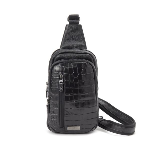 モンテスピガ（monte SPIGA）のボディバッグが、入荷しました。モンテスピガ ボディバッグ メンズ ブラック monte SPIGA MOSMTP022BK BLACKレザーの高級感と、実用的な機能性を兼ね備えたボディバッグです。コン...