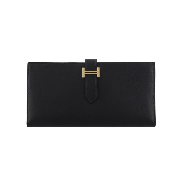 エルメス（HERMES）の長財布が、入荷しました。<br /><br />ブラックのヴォーマダムレザーで作られたエレガントな財布です。シルバーの金具が上品さを引き立てます。使いやすいサイズで、日常使いから特別なシーン...