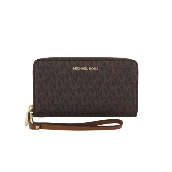 マイケルコース（MICHAEL KORS）の長財布が、入荷しました。<br /><br />マイケルコースの長財布です。MKシグネチャー柄PVCに、ブランドロゴがほどこされたお洒落なデザインです。取り外し可能な、スト...