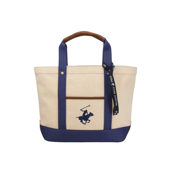 ビバリーヒルズポロクラブ（BEVERLY HILLS POLO CLUB）のトートバッグが、入荷しました。<br /><br />ビバリーヒルズ ポロクラブのトートバッグです。正面にほどこされた刺繍デザインがワンポイ...