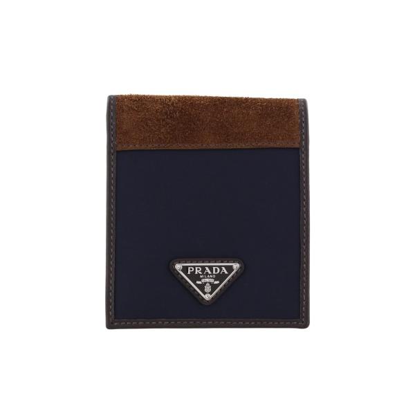 プラダ（PRADA）の【トライアングルロゴ】カードケースが、入荷しました。プラダ カードケース メンズ トライアングルロゴ ネイビー PRADA 2MO513 384 F0C1B BLU+CAFFE【返品不可商品】