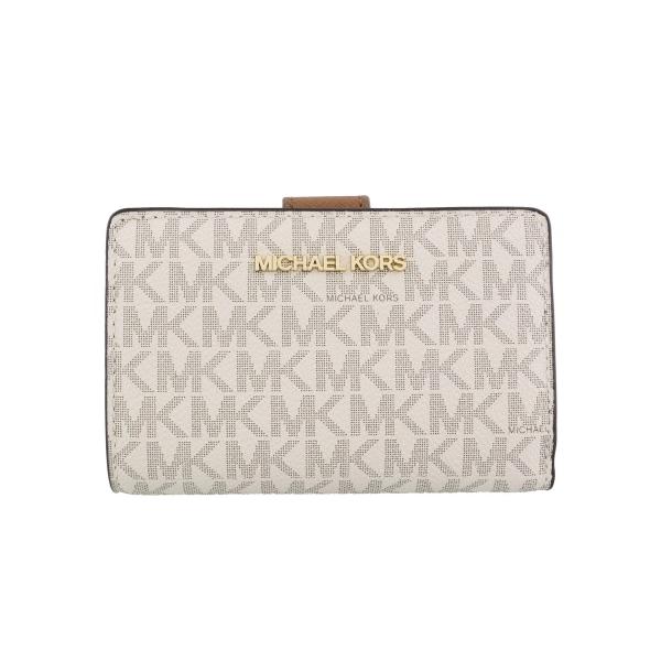 マイケルコース（MICHAEL KORS）の二つ折り財布が、入荷しました。<br /><br />マイケルコースの【JET SET TRAVEL ビルフォールド ジップ コインウォレット】二つ折り財布です。全体にほど...