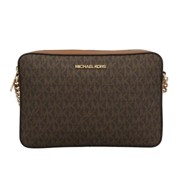 マイケルコース（MICHAEL KORS）のショルダーバッグが、入荷しました。マイケルコース バッグ MICHAEL KORS 35F8GTTC3B BROWN ジェット セット アイテム シグネチャー ラージ EW クロスボディー ショル...